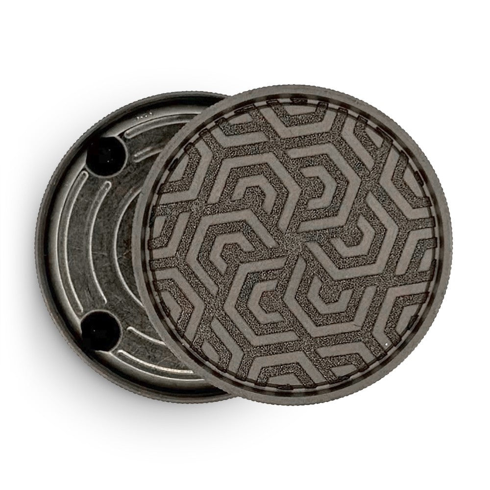 FidgetThings CoinFig Haptic Titanium – Mukama