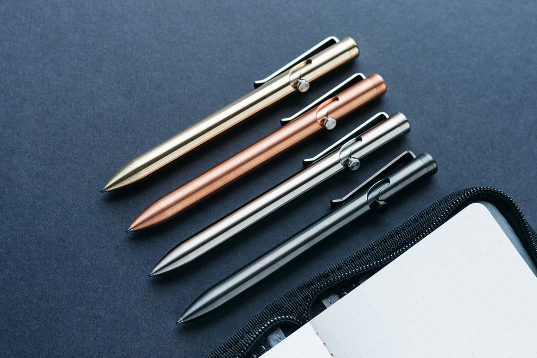 Tactile Turn Thick Bolt Action Titanium Pen – Mukama