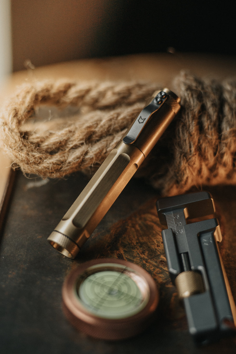 Silver Fox Tools Sharpie Mini Caddy Brass – Mukama